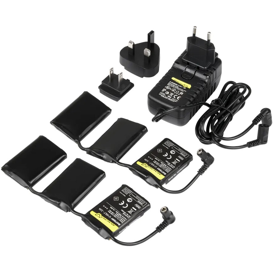 12V / 3A Battery + Charger kit Macna K-KIT-BAT-12V-3A (For Macna Gloves ...