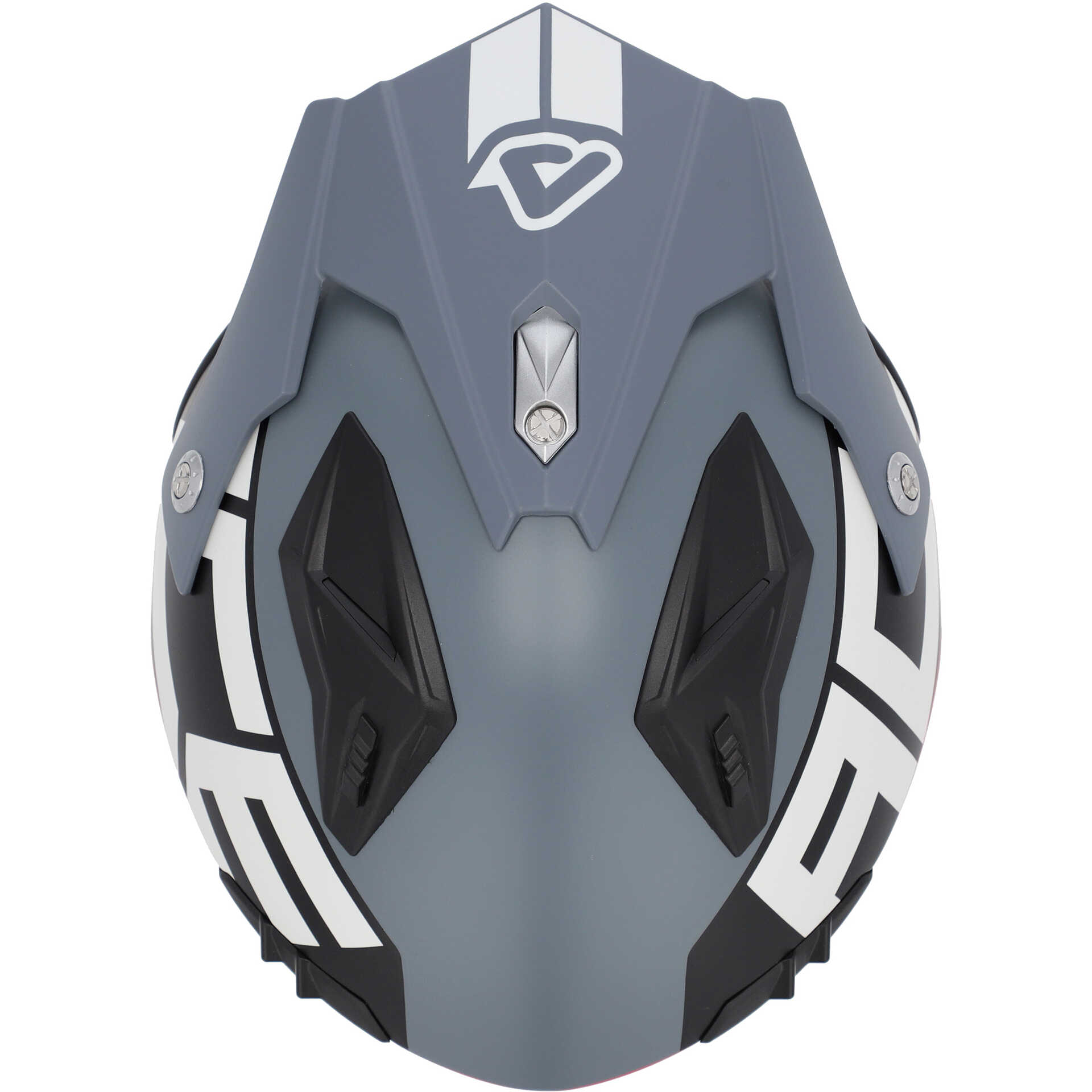 Acerbis Aria 2206 Graphic Gray Red Motorcycle Jet Helmet For Sale ...