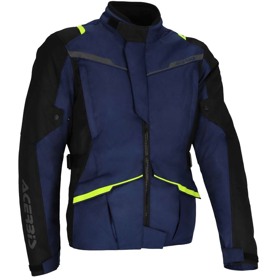 ACERBIS CE X-TRAVEL Technical Motorcycle Jacket Blue Yellow For Sale ...