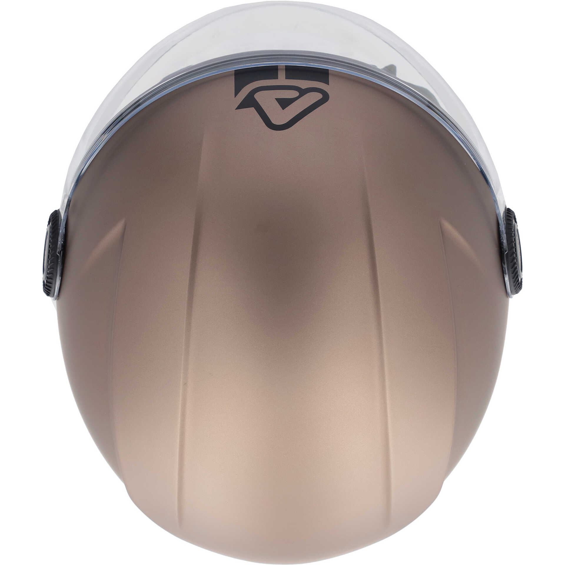 Acerbis Jet Motorcycle Helmet With Visor Brezza Metallic Brown For Sale ...