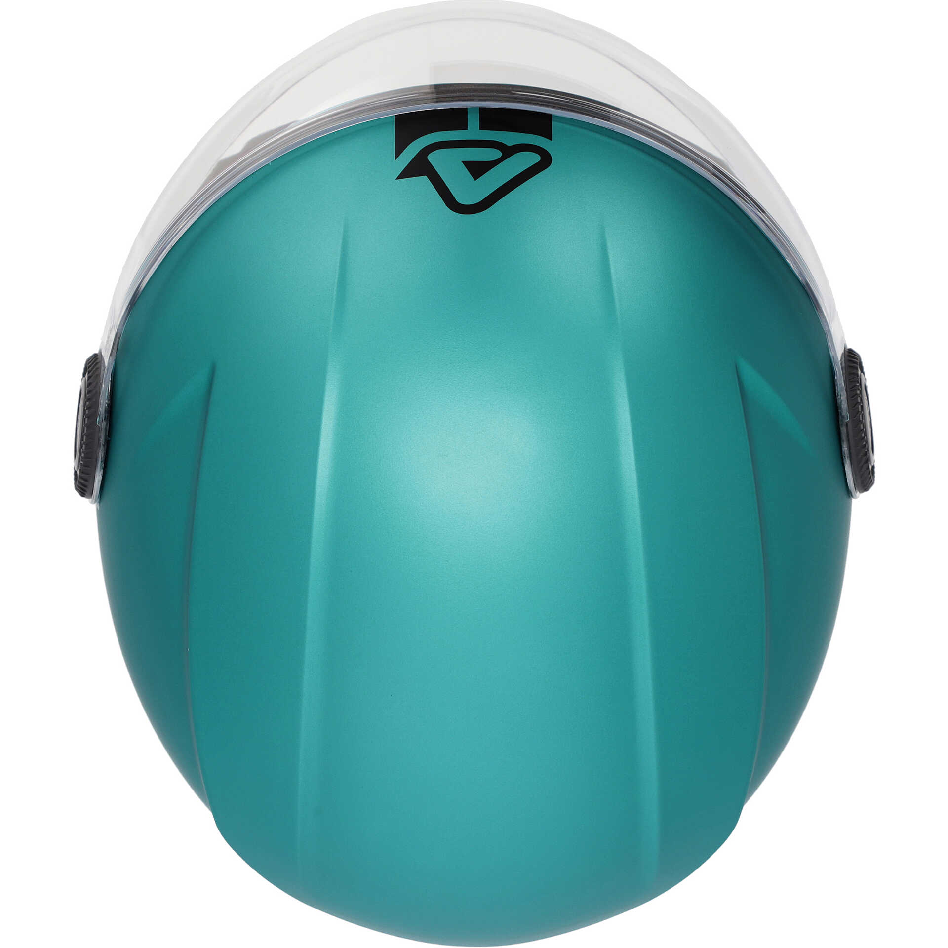 Acerbis Jet Motorcycle Helmet With Visor Brezza Metallic Turquoise For ...