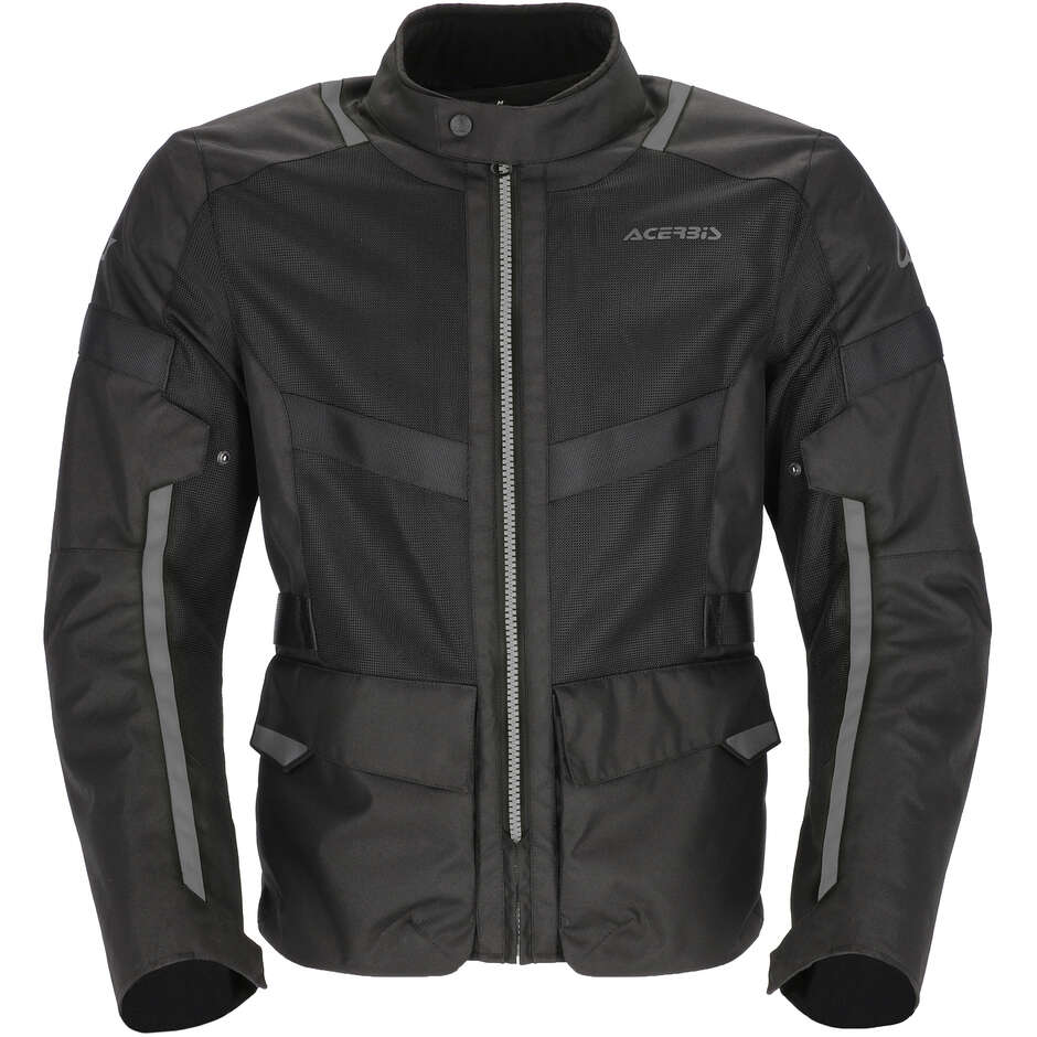Acerbis New RAMSEY LONG CE Perforated Summer Motorcycle Jacket Black ...