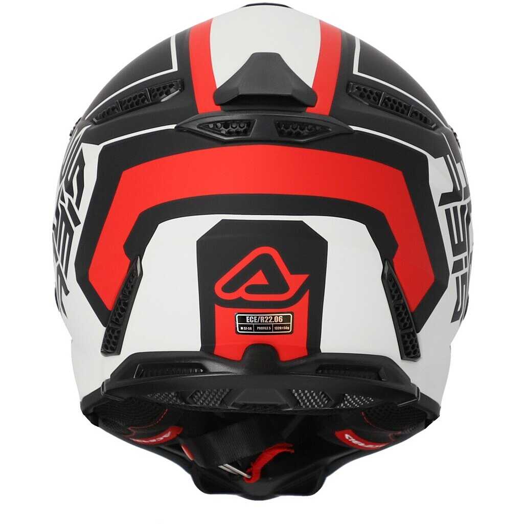 Acerbis PROFILE 5 Cross Enduro Motorradhelm Weiß Rot Online-Verkauf ...