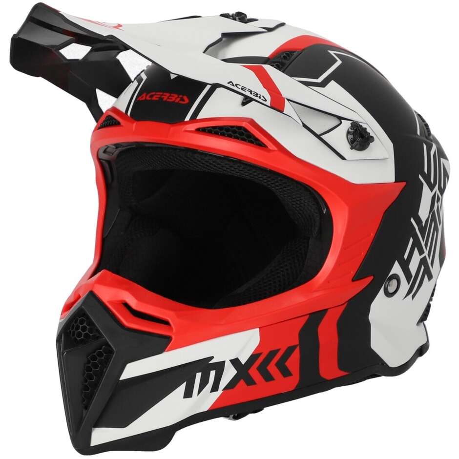 Acerbis PROFILE 5 Cross Enduro Motorradhelm Weiß Rot Online-Verkauf ...