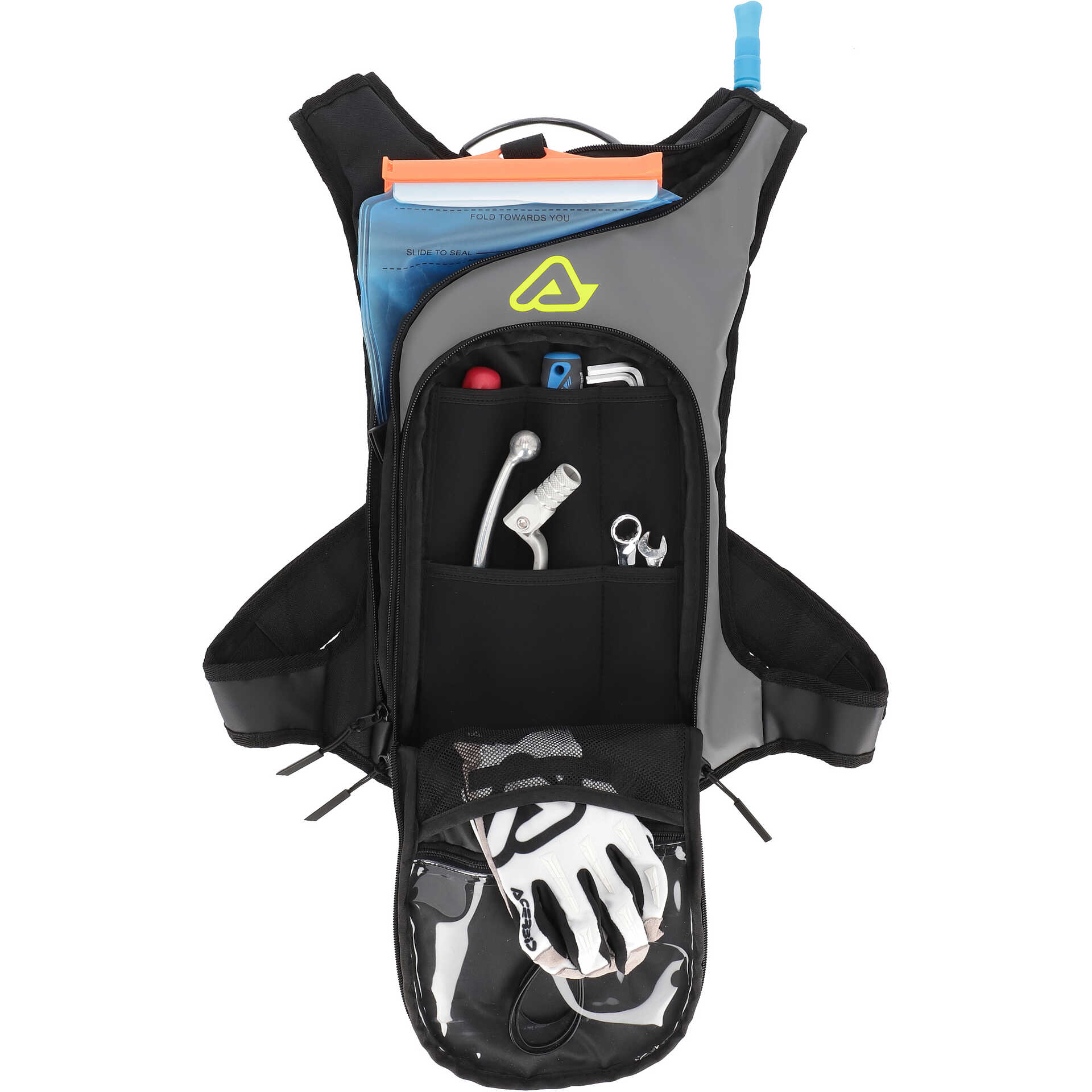 Acerbis Sather Logo Motorcycle Backpack Black Yellow For Sale Online ...