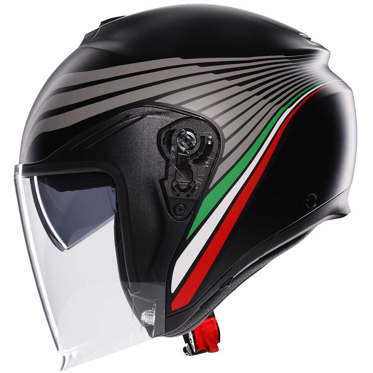 AGV IRIDES BOLOGNA Jet Motorcycle Helmet Matt Black Tricolor For Sale ...