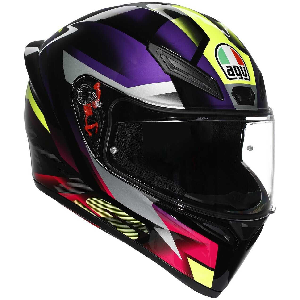 Agv K1 S FASTLAP Full Face Motorcycle Helmet Black Purple Pink For Sale ...