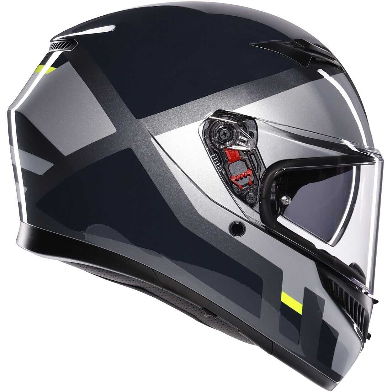 AGV K3 SHADE Full Face Motorcycle Helmet Gray Fluo Yellow For Sale ...