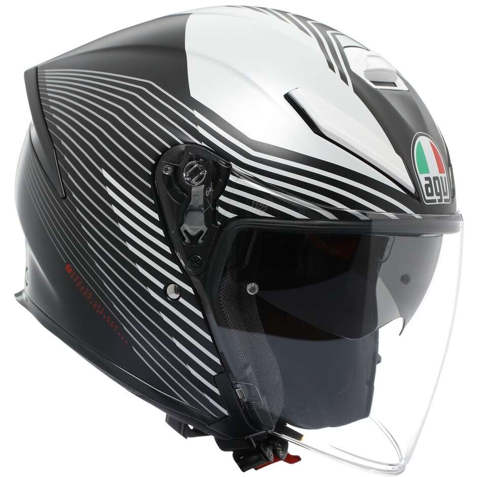 AGV K5 JET EVO CONTROL Jet Motorcycle Helmet Matt Black White For Sale ...