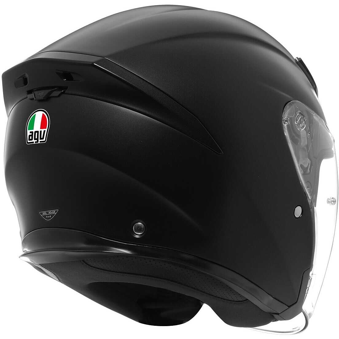 AGV K5 JET EVO MONO Jet Motorcycle Helmet Matt Black For Sale Online - Outletmoto.eu