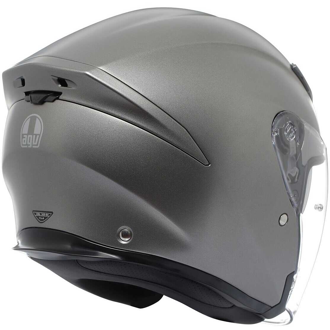 AGV K5 JET EVO MONO Jet Motorcycle Helmet Matt Moon Grey For Sale ...