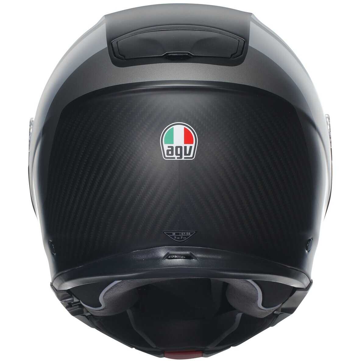 Agv Modularer Motorradhelm SPORTMODULAR OVERLAY Matt Double Grey Online ...