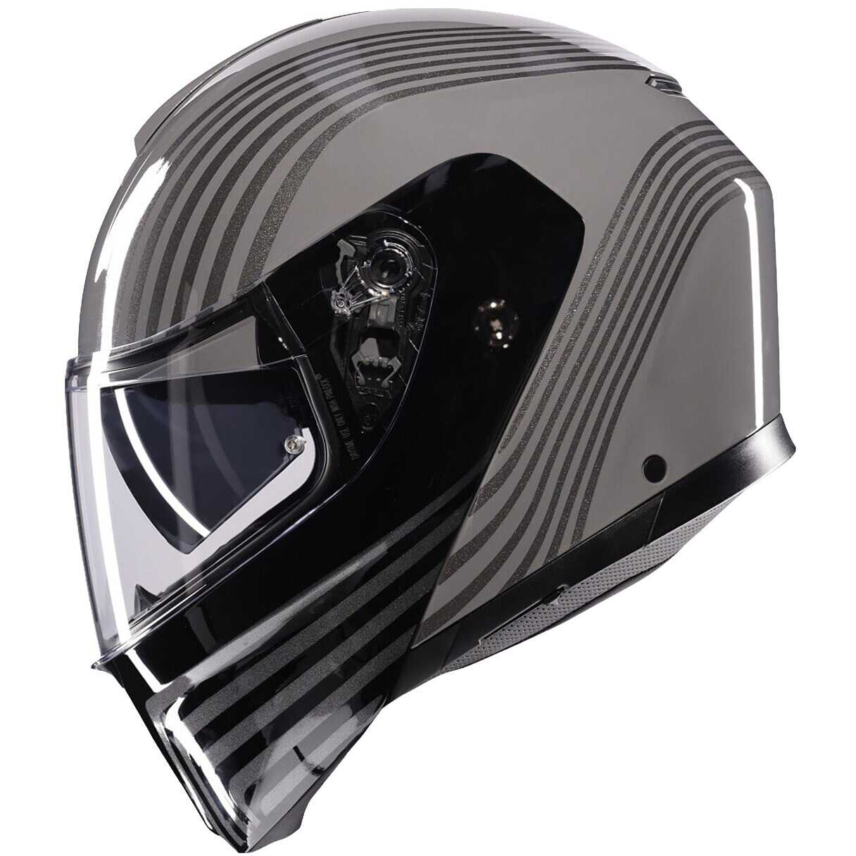 Agv STREETMODULAR ISEO Modular Motorcycle Helmet Grey Black For Sale ...