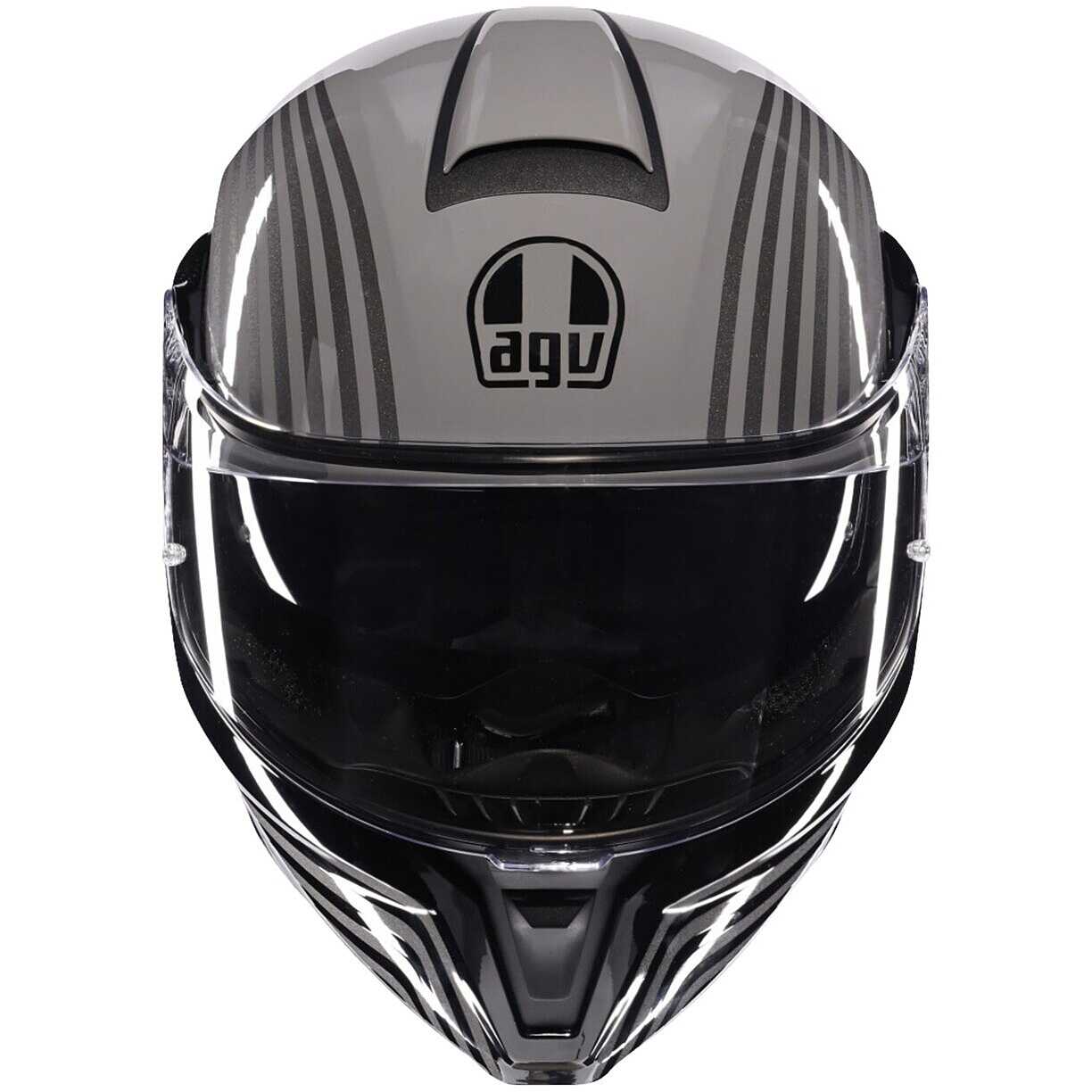 Agv STREETMODULAR ISEO Modular Motorcycle Helmet Grey Black For Sale ...
