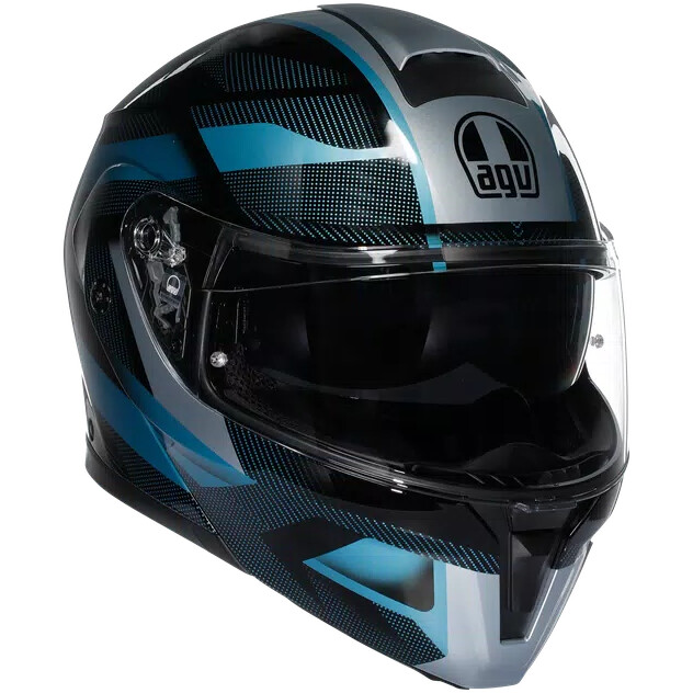 Agv STREETMODULAR LEDRO Modular Motorcycle Helmet P/J Matt Black Powder ...