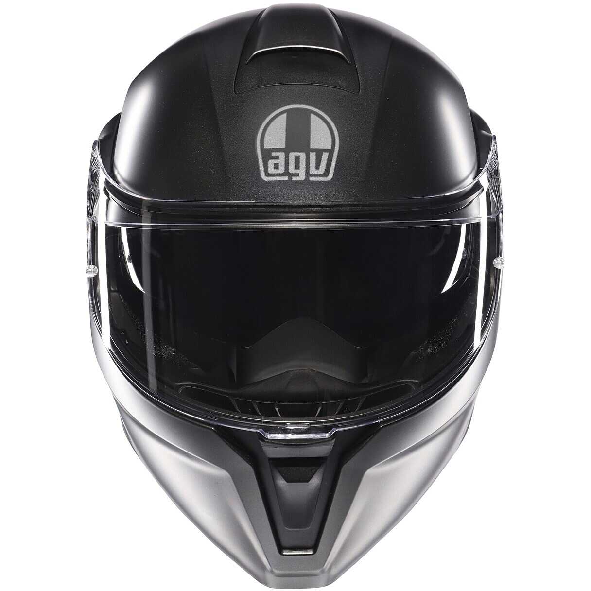 Agv STREETMODULAR Mono Modular Motorcycle Helmet Matt Asphalt Grey For ...
