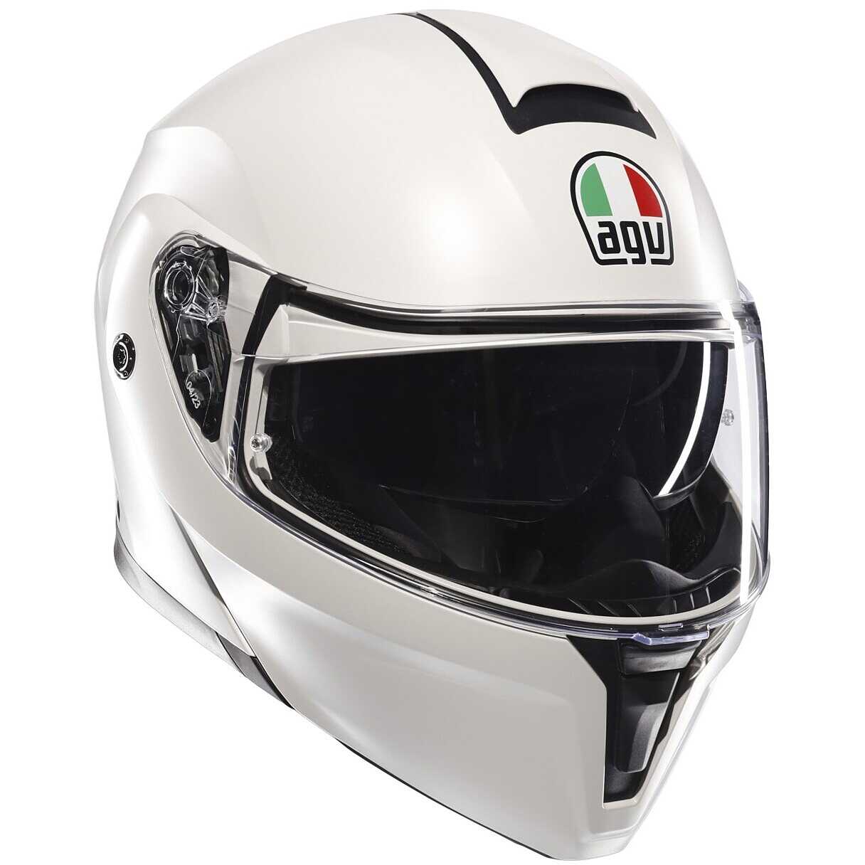 Agv STREETMODULAR Mono Modular Motorcycle Helmet White Matt Matter For ...
