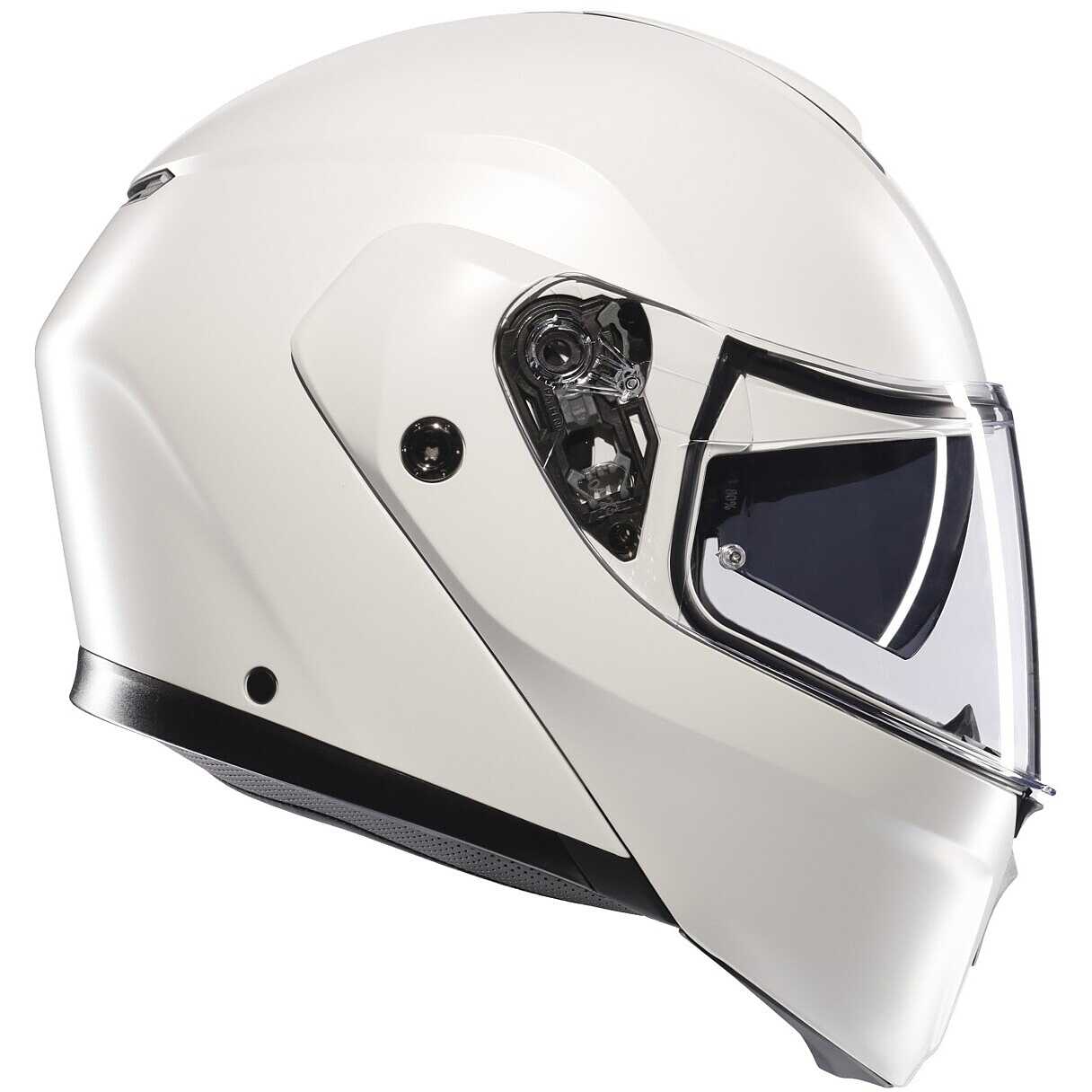 Agv STREETMODULAR Mono Modular Motorcycle Helmet White Matt Matter For ...