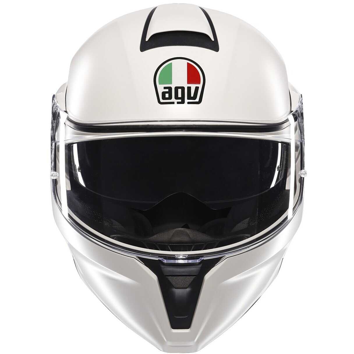 Agv STREETMODULAR Mono Modular Motorcycle Helmet White Matt Matter For ...