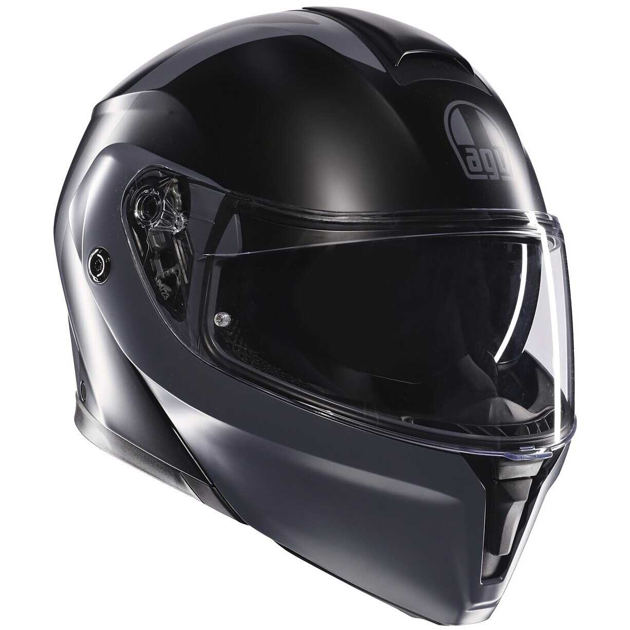 Agv STREETMODULAR RESIA Modular Motorcycle Helmet Matt Black Grey For ...