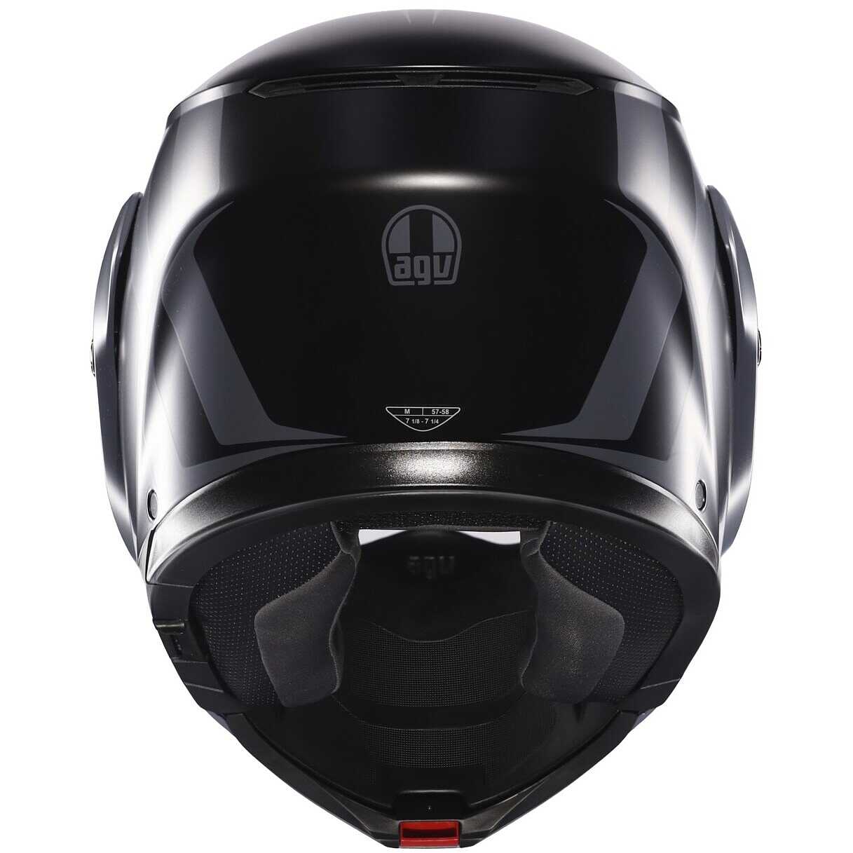 Agv STREETMODULAR RESIA Modular Motorcycle Helmet Matt Black Grey For ...