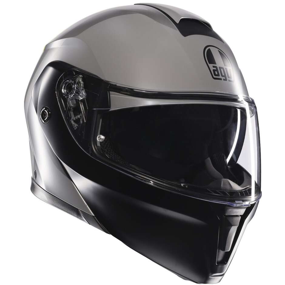 Agv STREETMODULAR RESIA Modular Motorcycle Helmet Matt Grey Black ...