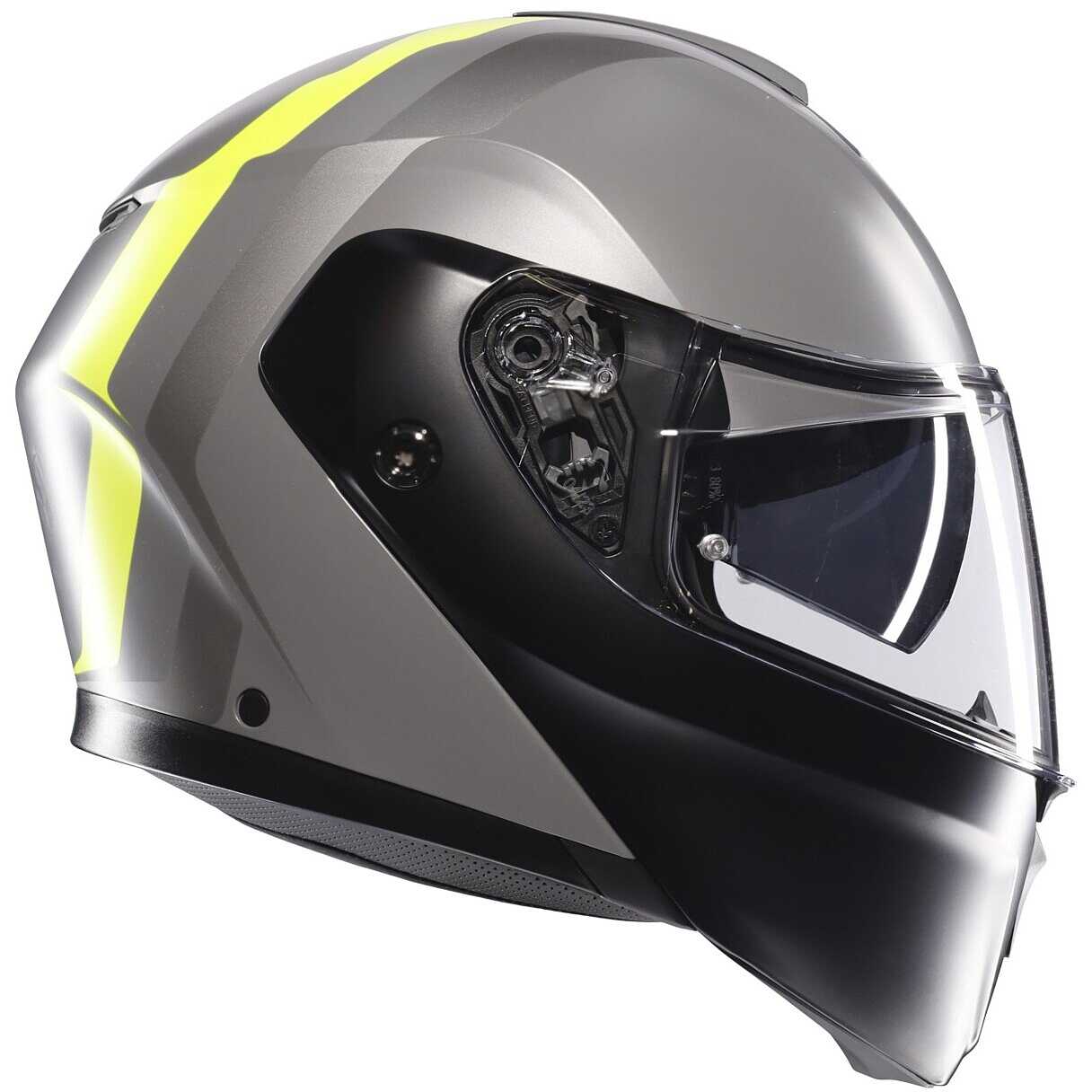 Agv STREETMODULAR RESIA Modular Motorcycle Helmet Matt Grey Black ...