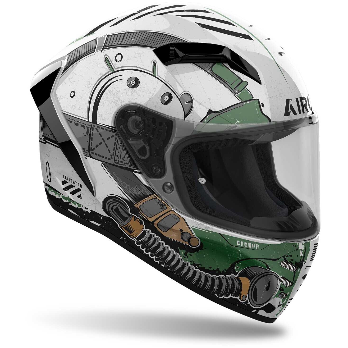 Airoh CONNOR ALLIGATOR Full Face Motorcycle Helmet Glossy For Sale ...