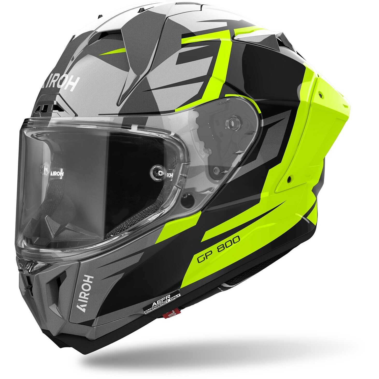 Airoh GP 800 MASTER Full Face Motorcycle Helmet Gloss Yellow For Sale ...