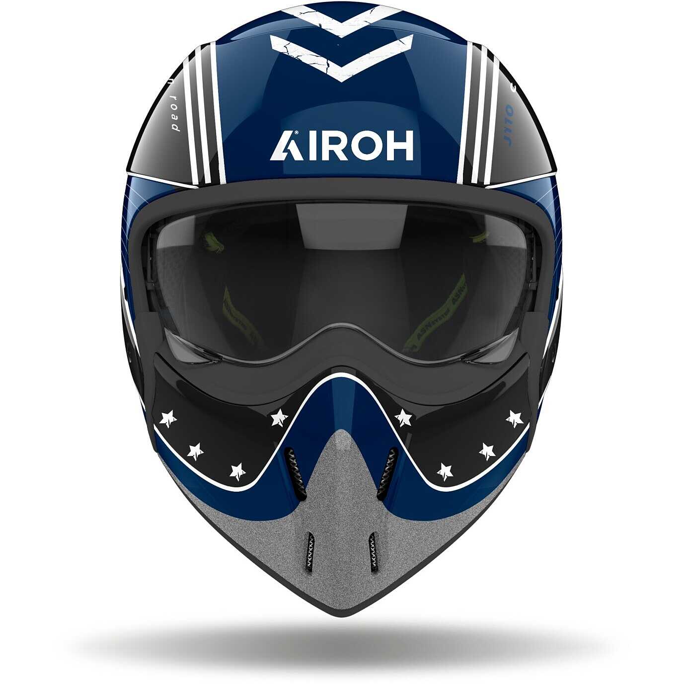 Airoh J110 COMMAND Octane Glossy Jet Motorcycle Helmet For Sale Online ...