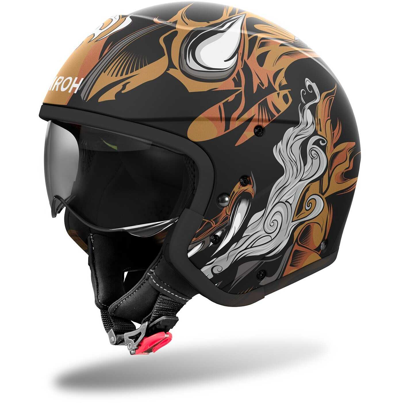 Airoh J110 ONI Matt Jet Motorcycle Helmet For Sale Online - Outletmoto.eu
