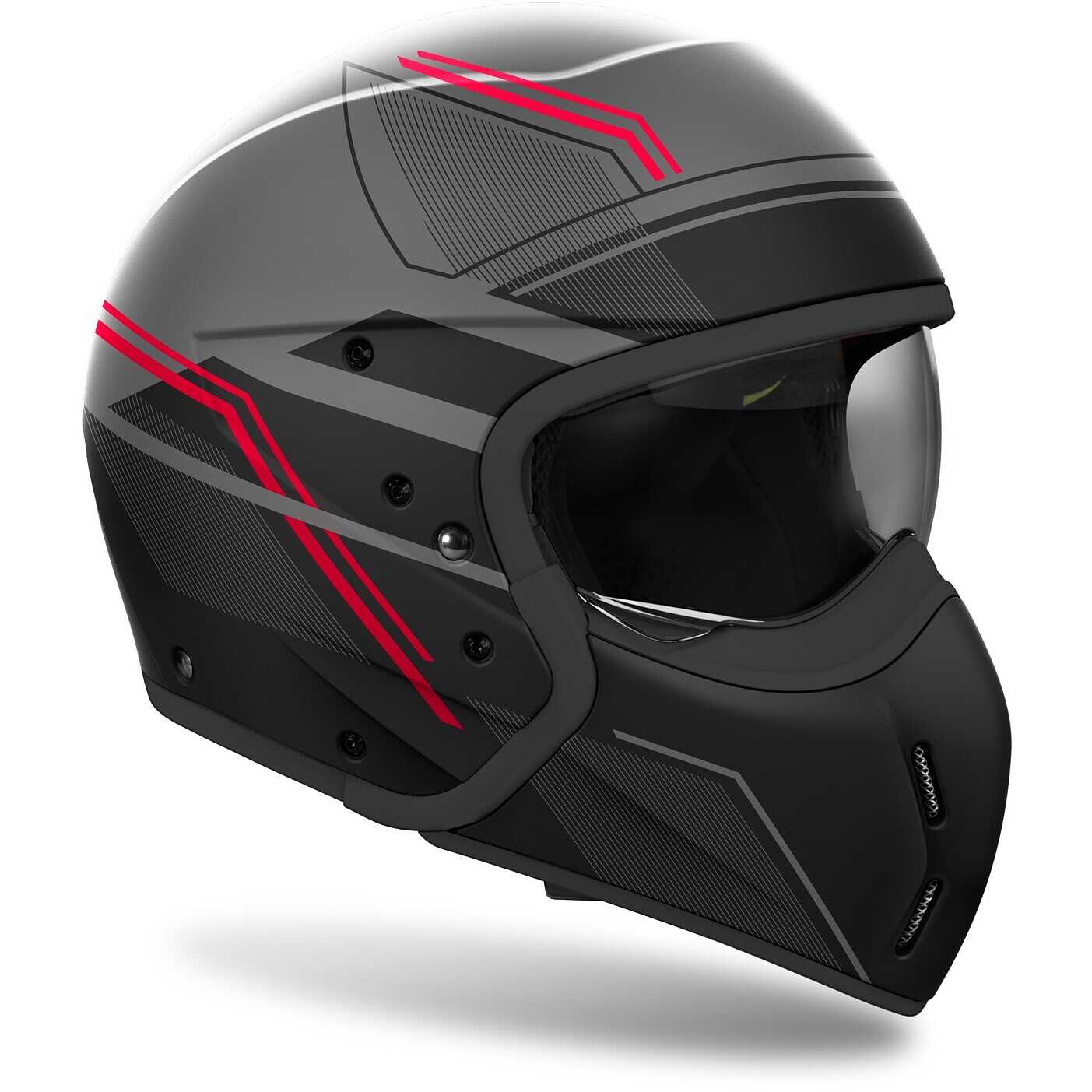Airoh J110 SLIM Jet Motorcycle Helmet Matt Red For Sale Online ...