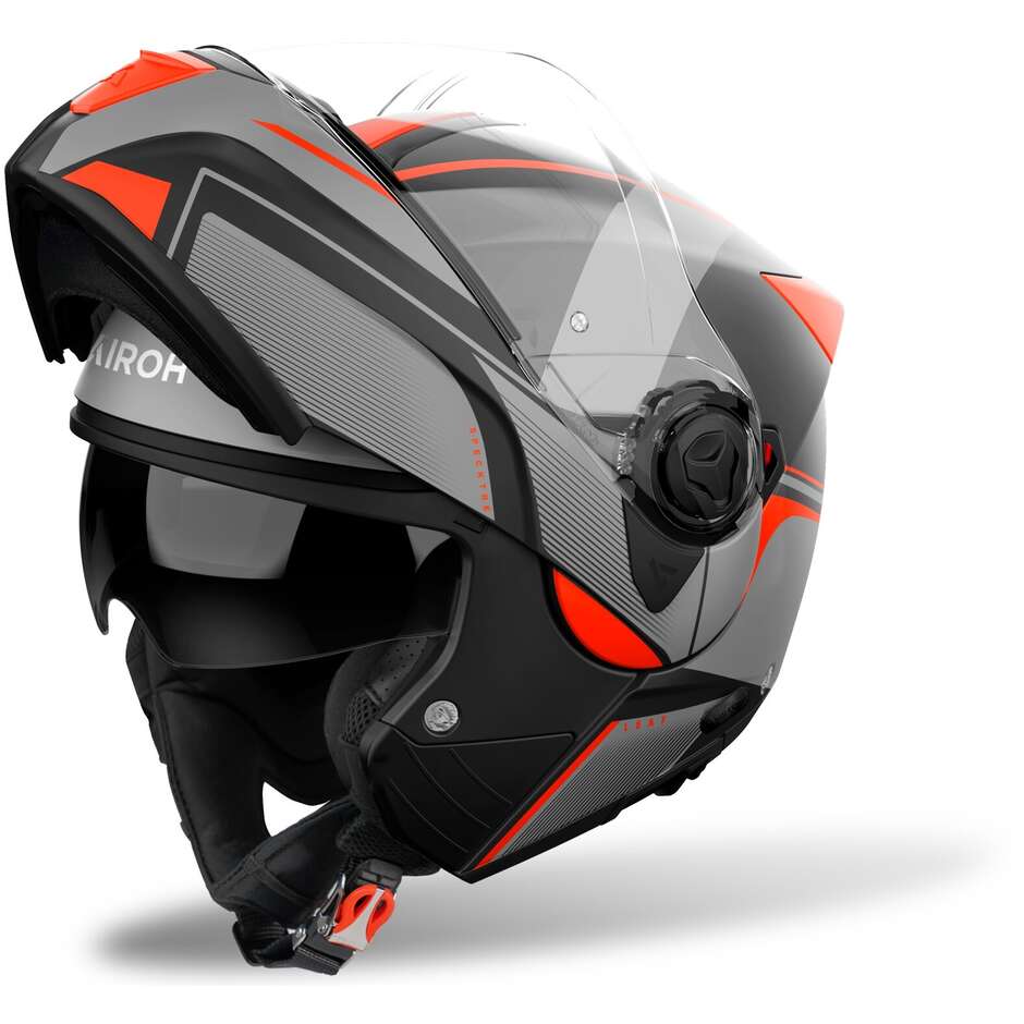 Airoh SPECKTRE LEAF Modular Motorcycle Helmet P/J Matt Orange For Sale ...