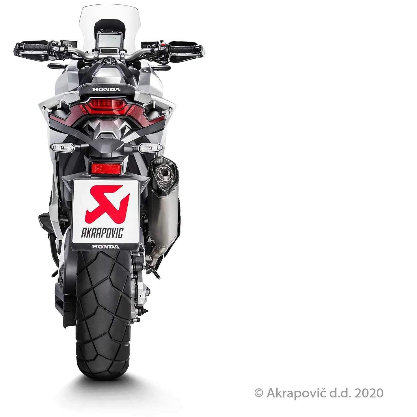 Akrapovic Slip One Line Exhaust S-H7SO4-HRT Titanium Honda X-ADV 750 ...
