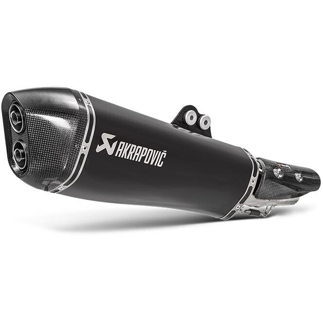 Akrapovic Slip One Line Exhaust S-KY5SO1-HRAASSBL Stainless Steel Kymco ...