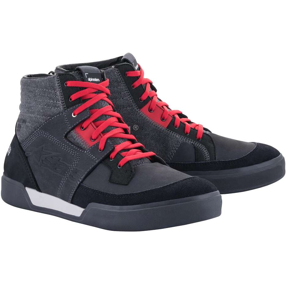 Alpinestars AS-DSL AKIO Motorcycle Shoes Anthracite Bright Red For Sale ...