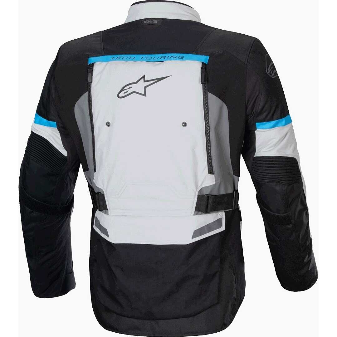 Alpinestars BOGOTA' PRO DRYSTAR Motorcycle Jacket Ice Grey Black Cyan ...