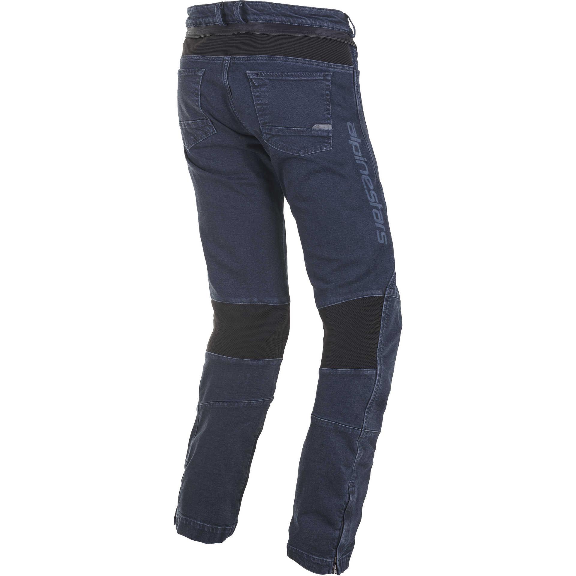 Alpinestars COMPASS PRO RIDING Motorcycle Jeans Navy Blue For Sale ...