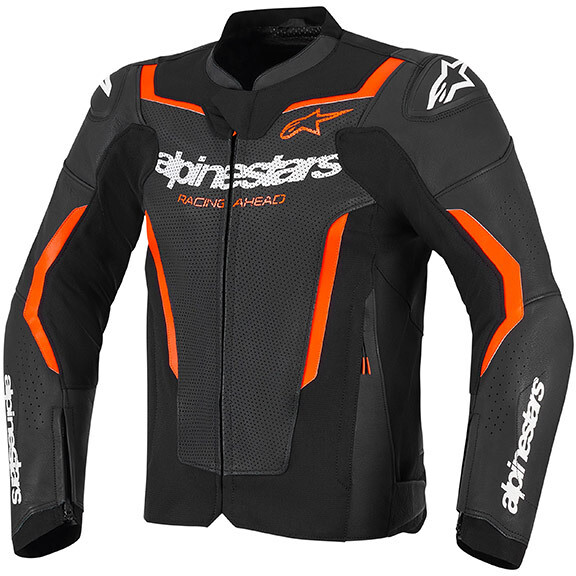 Alpinestars GP FORCE V2 Airflow Leather Motorcycle Jacket Black ...