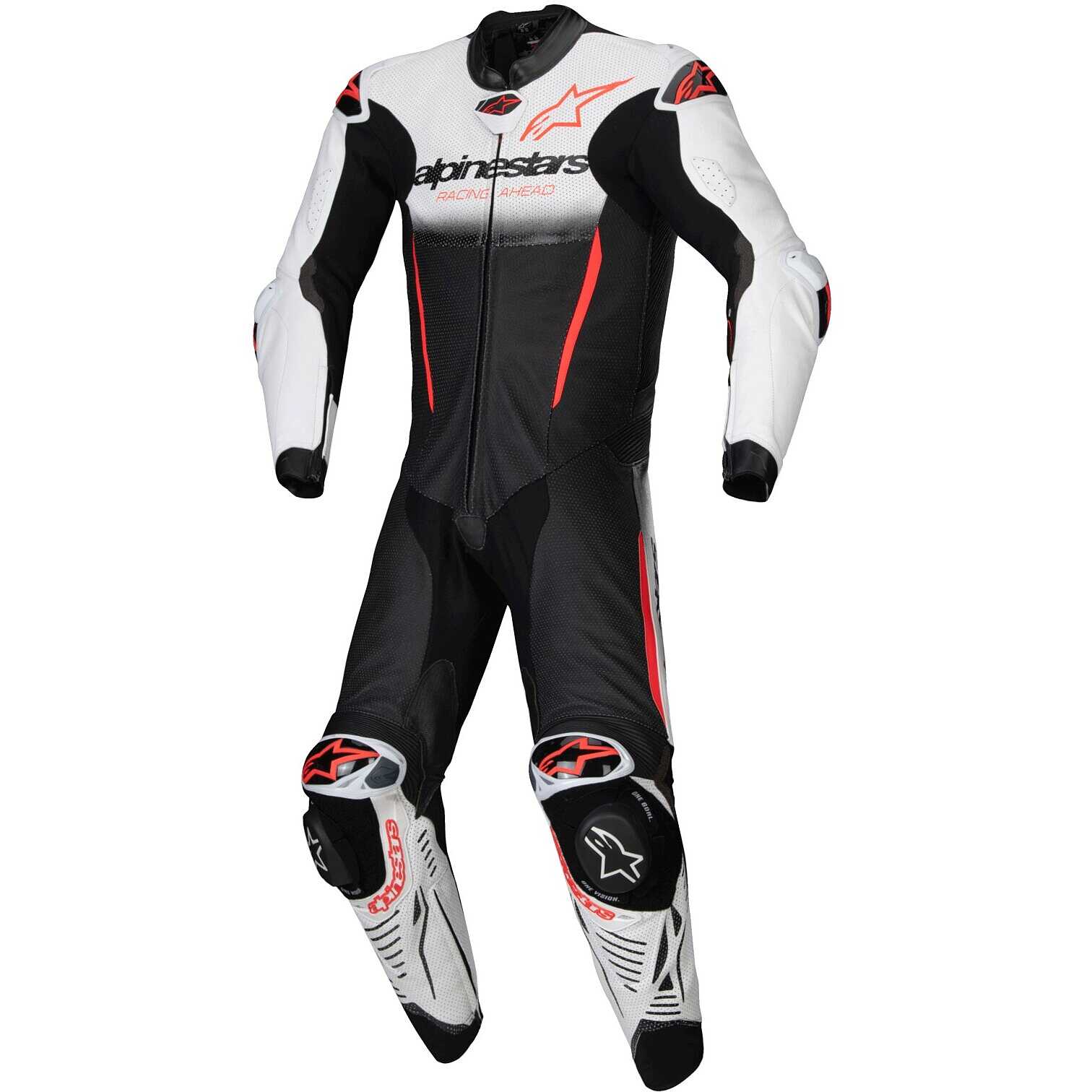 Alpinestars GP-R7 1PC One Piece Motorcycle Suit White Black Red ...