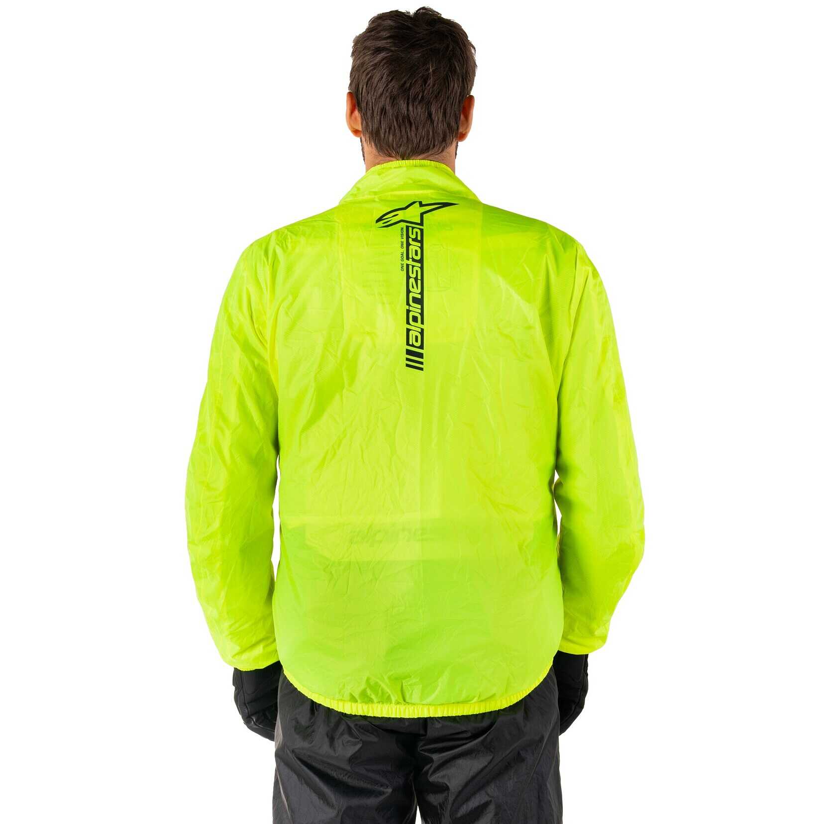 Alpinestars HURRICANE RAIN V2 Motorcycle Rain Jacket Fluorescent Yellow ...