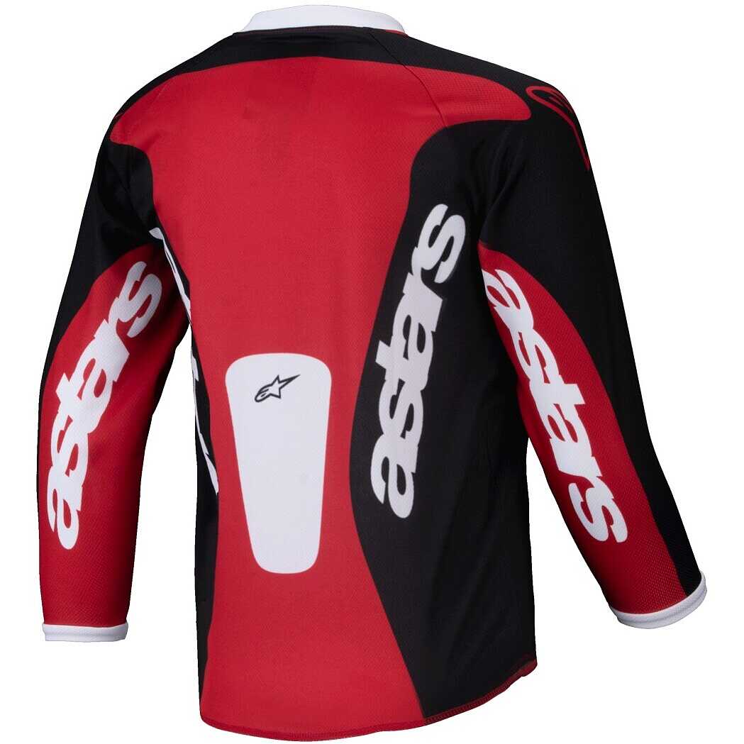 Alpinestars KIDS RACER VEIL Motocross Enduro Jersey Black Bright Red ...