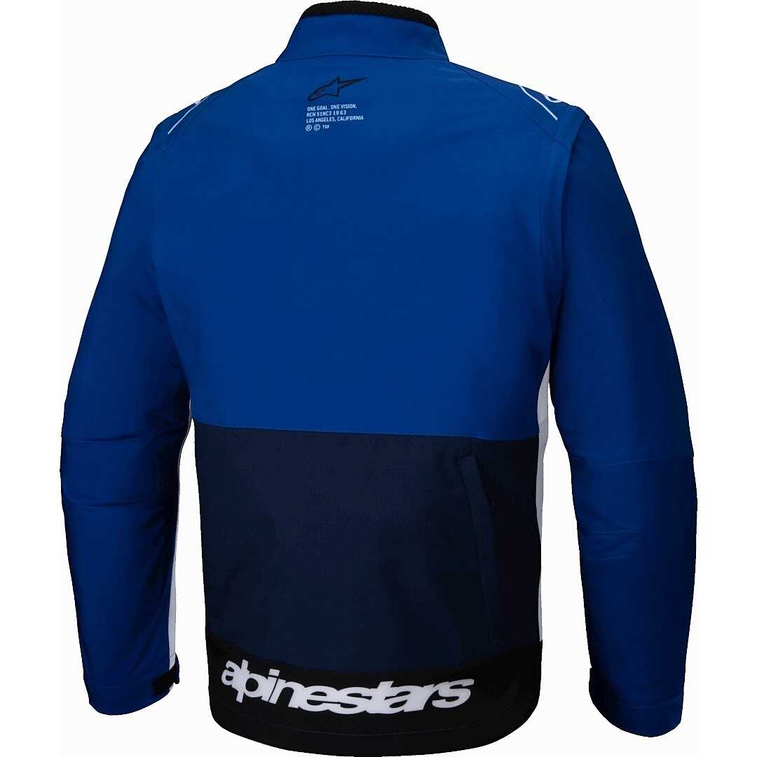 Alpinestars LITE-DURA SOFTSHELL Navy Bright Blue White Cross Enduro ...