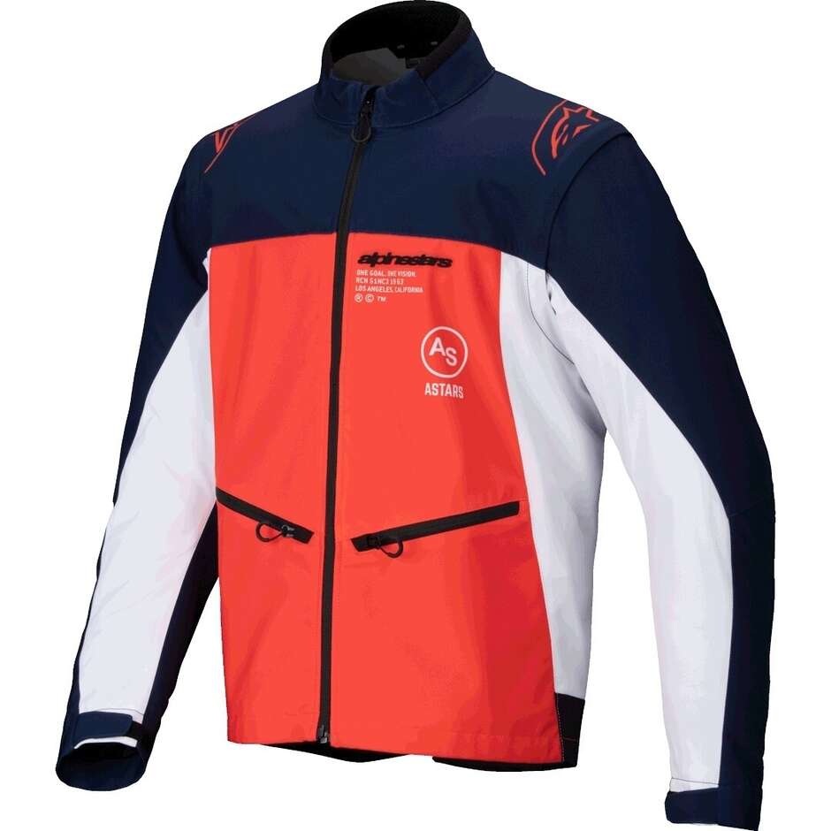 Alpinestars LITE-DURA SOFTSHELL Navy Hot Orange White Motocross Enduro Jacket For Sale Online ...