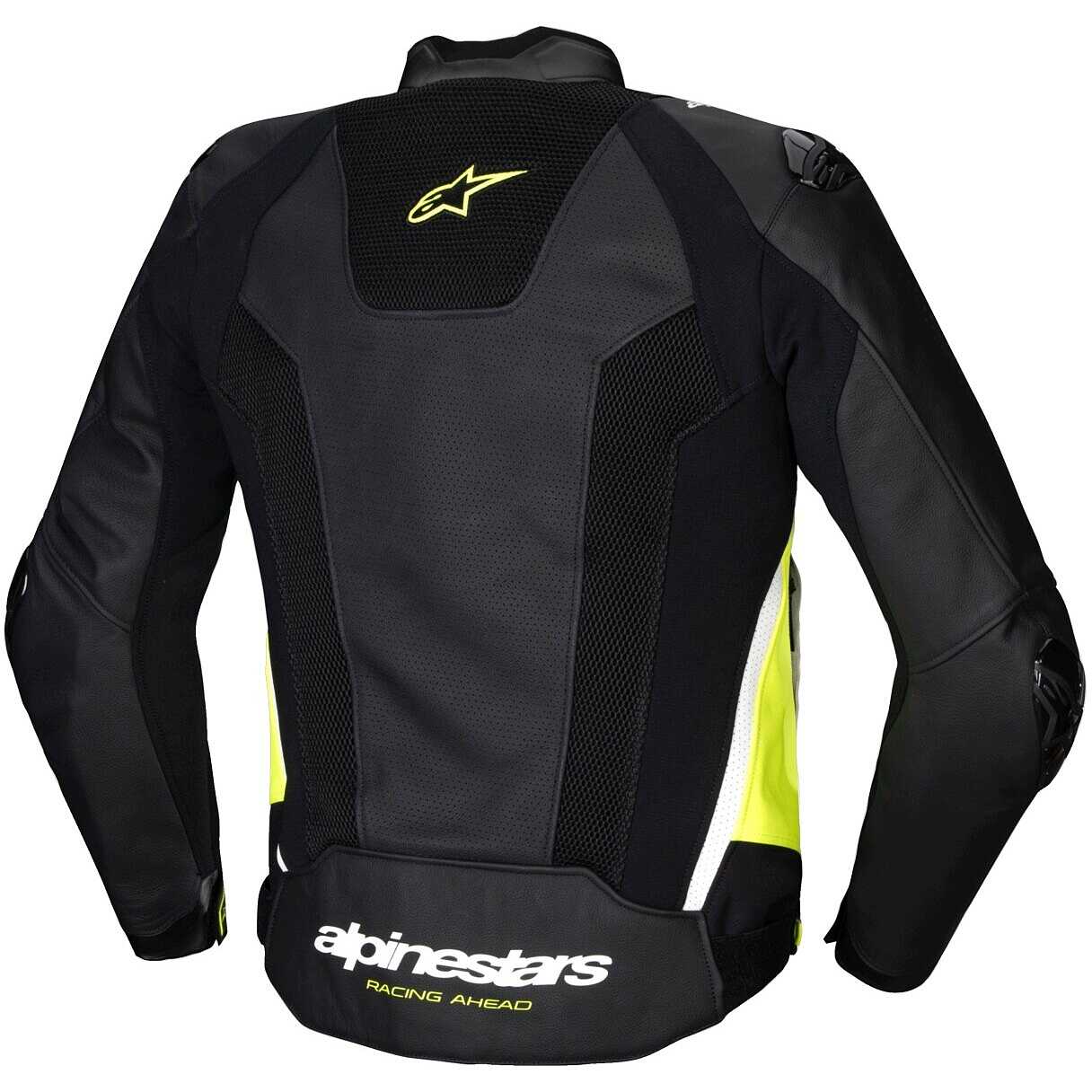 Alpinestars MISSILE V3 AIRFLOW Leather Motorcycle Jacket Black ...
