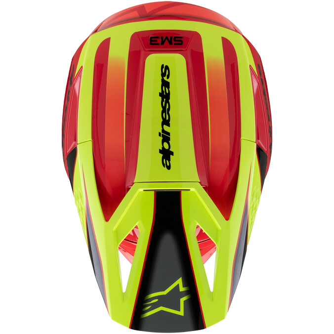 Alpinestars SM3 Fray Youth Motocross Enduro Helmet, Red, Fluorescent ...