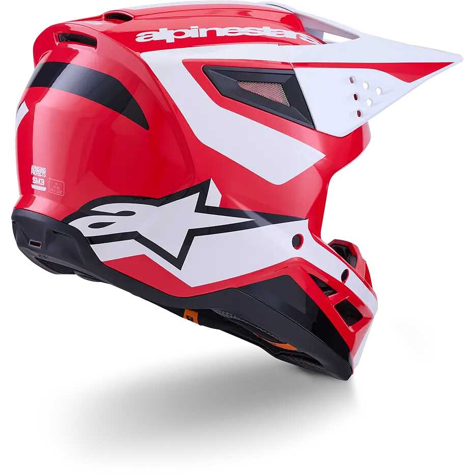 Alpinestars SM3 Heat Youth Motocross Enduro Helmet ECE06 Red White ...