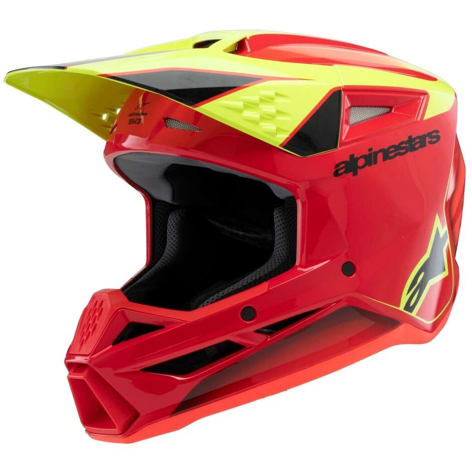 Alpinestars SM3 YOUTH FRAY Kids Cross Enduro Motorcycle Helmet Red ...