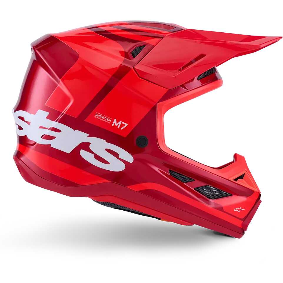 Alpinestars SM7 Core ECE06 Motocross Enduro Helmet Gloss Red For Sale ...
