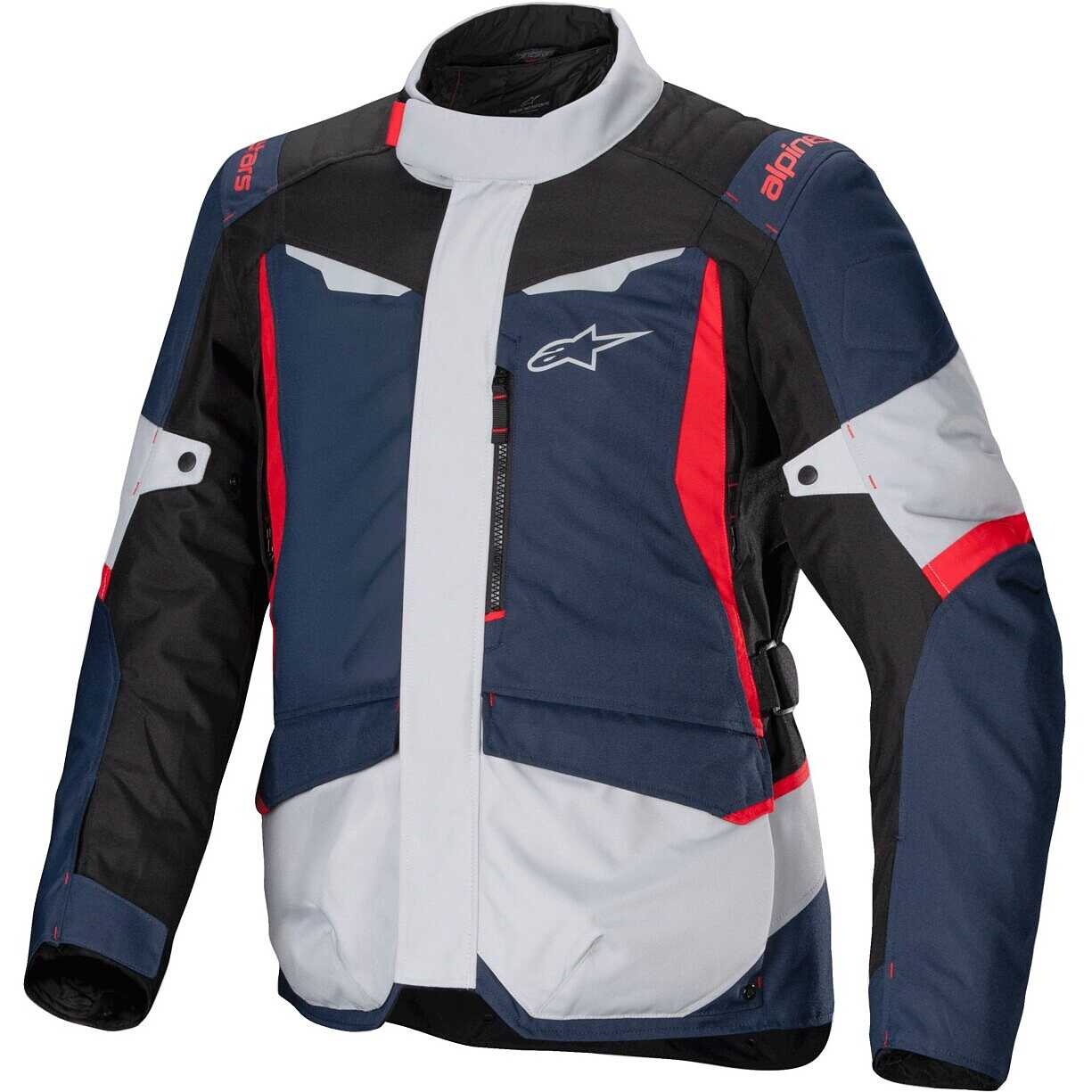 Alpinestars ST-1 WATERPROOF Fabric Motorcycle Jacket Dark Blue Black ...